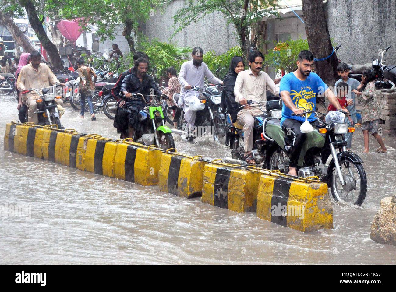 Commuters are facing difficulties in transportation due to stagnant ...