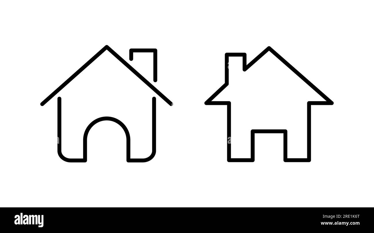 Home icon vector. House vector icon Stock Vector Image & Art - Alamy