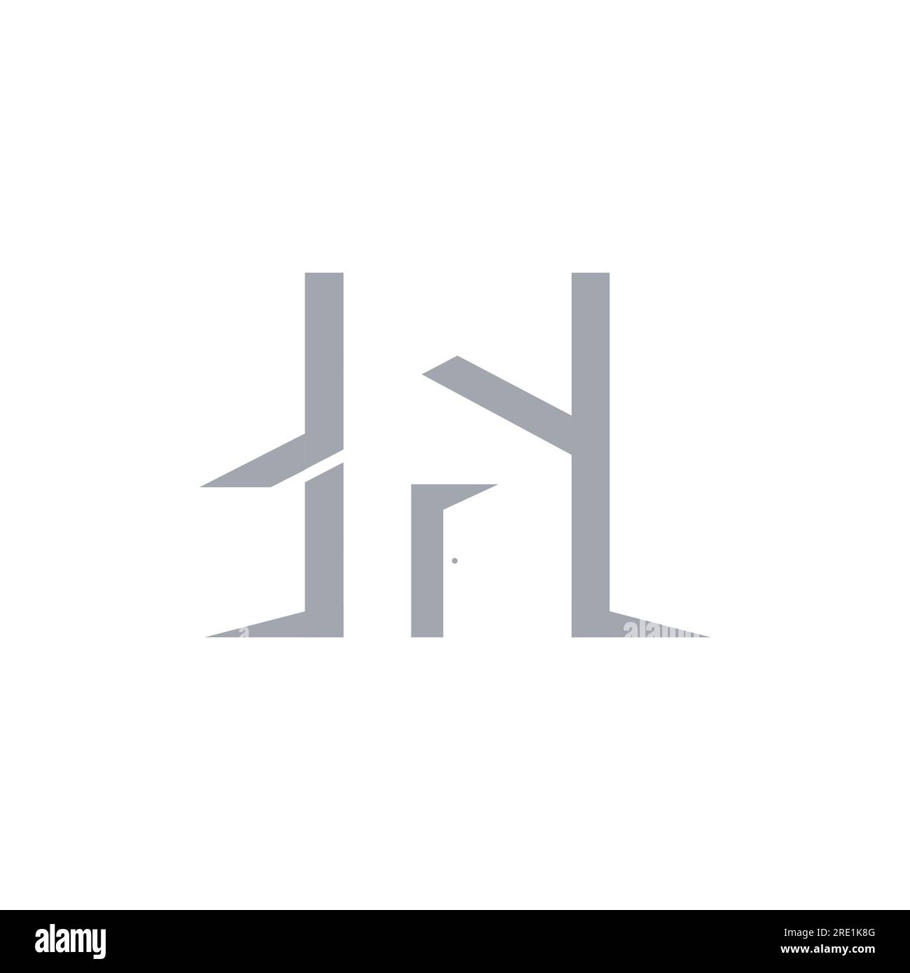 Letter h real estate logo template vector image. real estate letter H ...