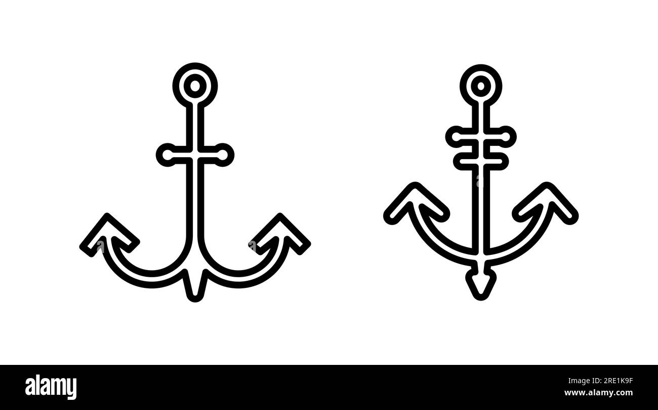 Anchor icon vector. Anchor sign. marine symbol Stock Vector Image & Art ...
