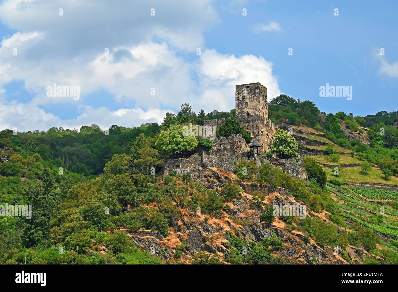 Castles, towers and spires are scenic attractions spread along the ...