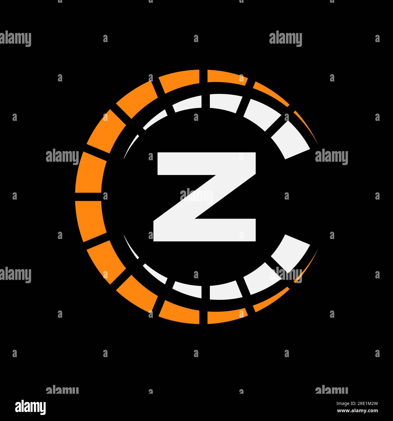 Car Automotive Logo On Letter Z Speed Concept. Sport Car Symbol For ...