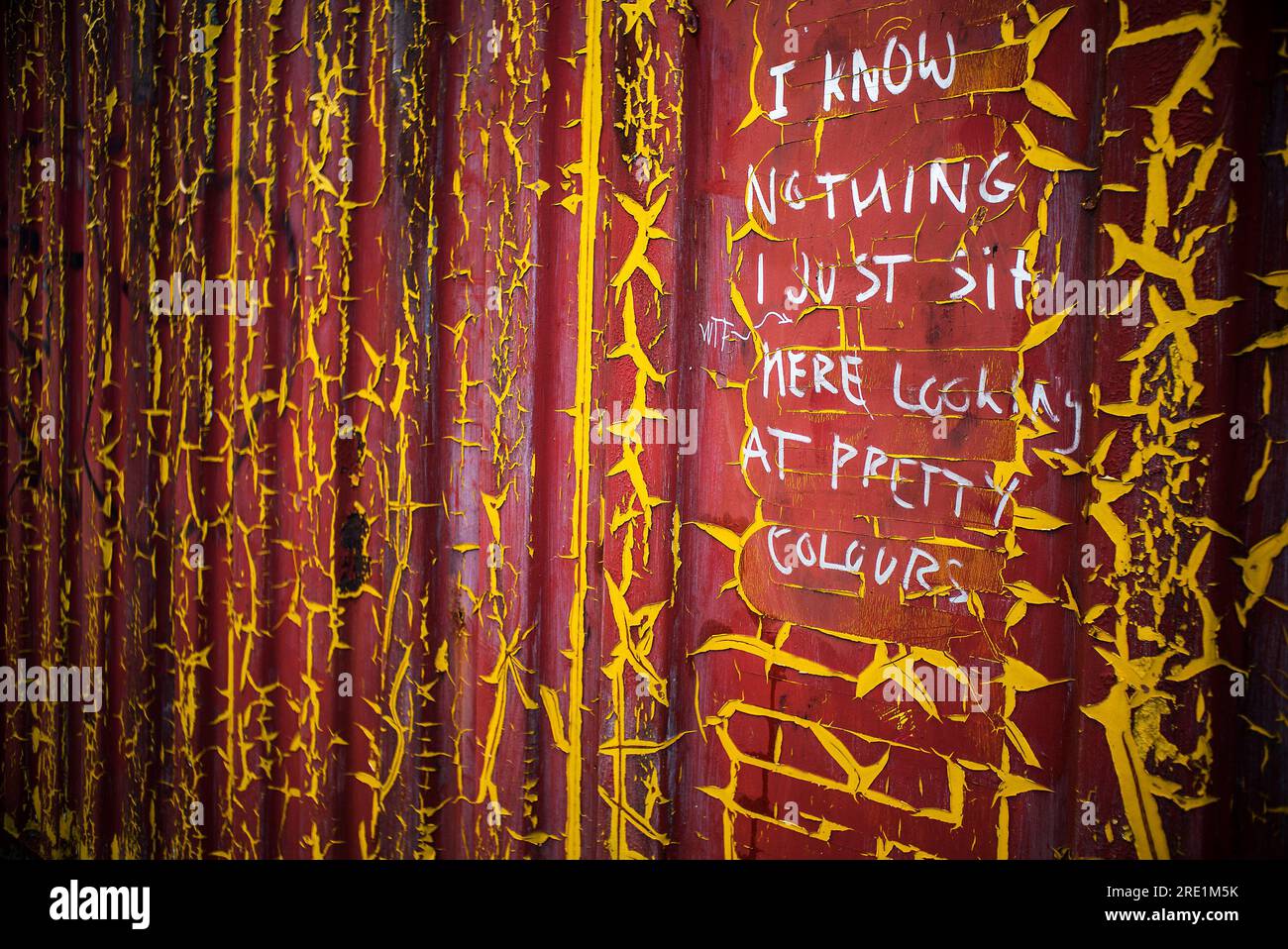 I know nothing I just sit here looking at pretty colours, written on ...