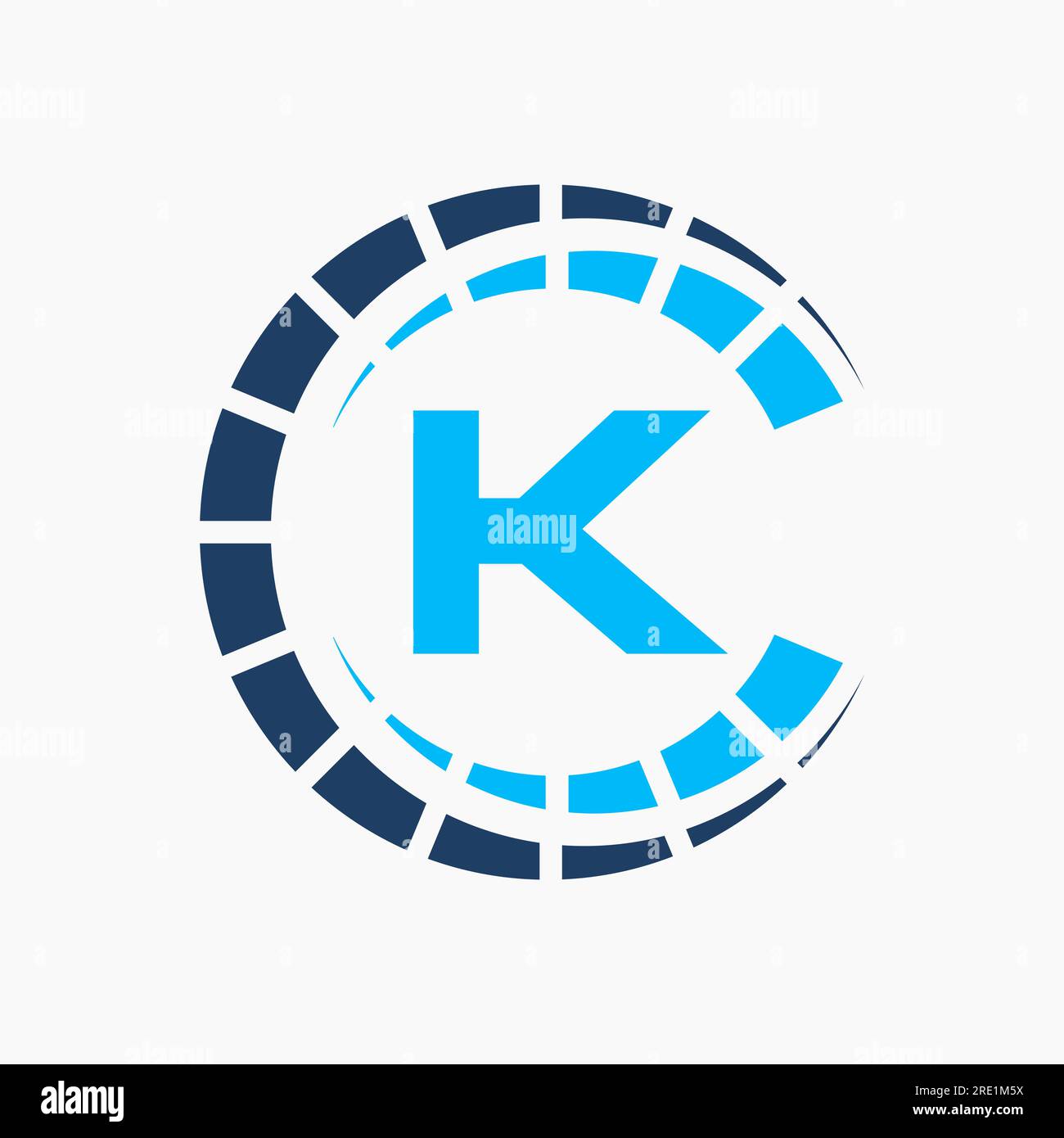 Car Automotive Logo On Letter K Speed Concept. Sport Car Symbol For ...