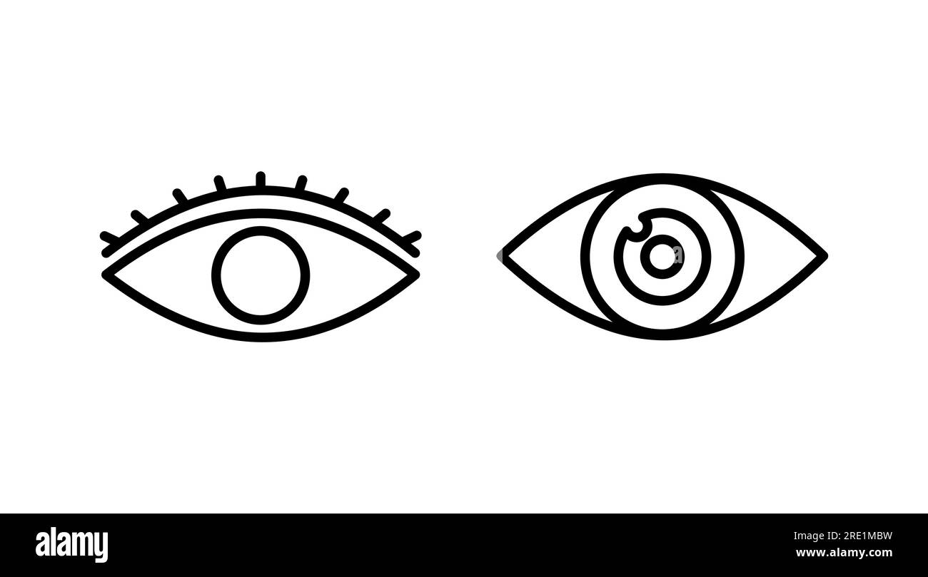 Eye icon. Look and Vision icon. Eye vector icon Stock Vector Image ...