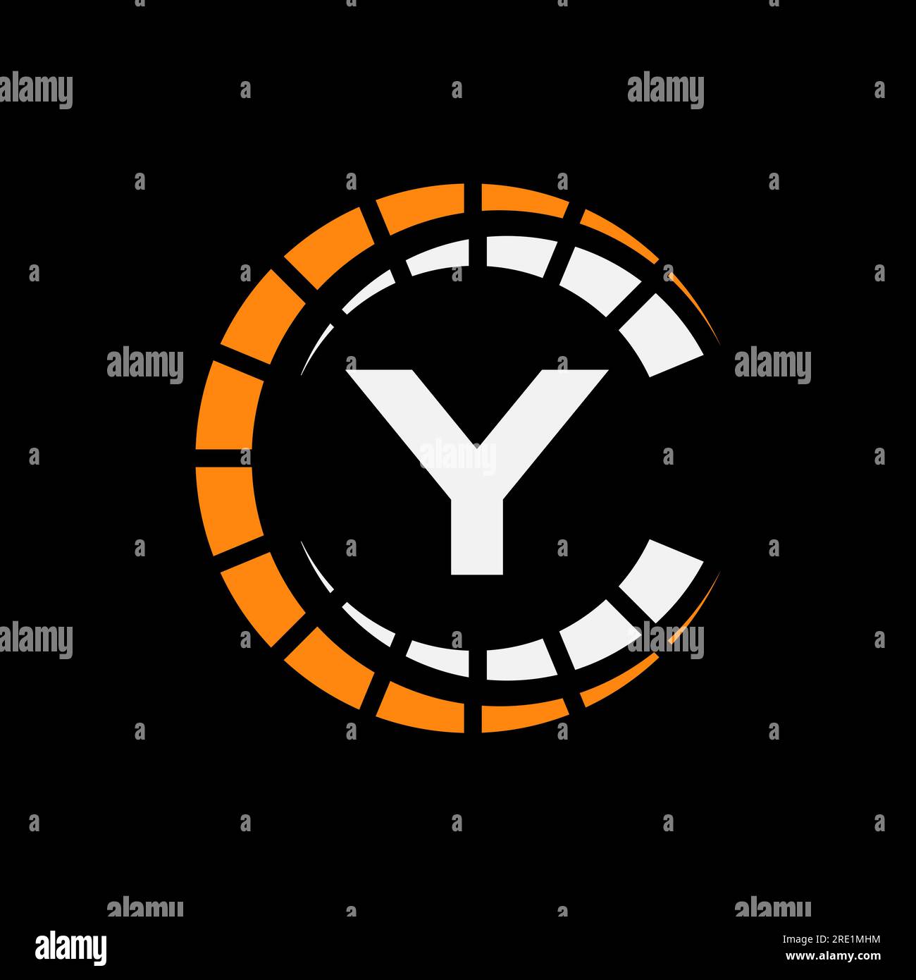 Car Automotive Logo On Letter Y Speed Concept. Sport Car Symbol For ...