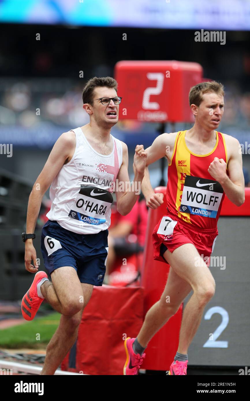 Kieran O'HARA (Great Britain), Daniel WOLFF (Great Britain) competing in the Men's 1500m ...