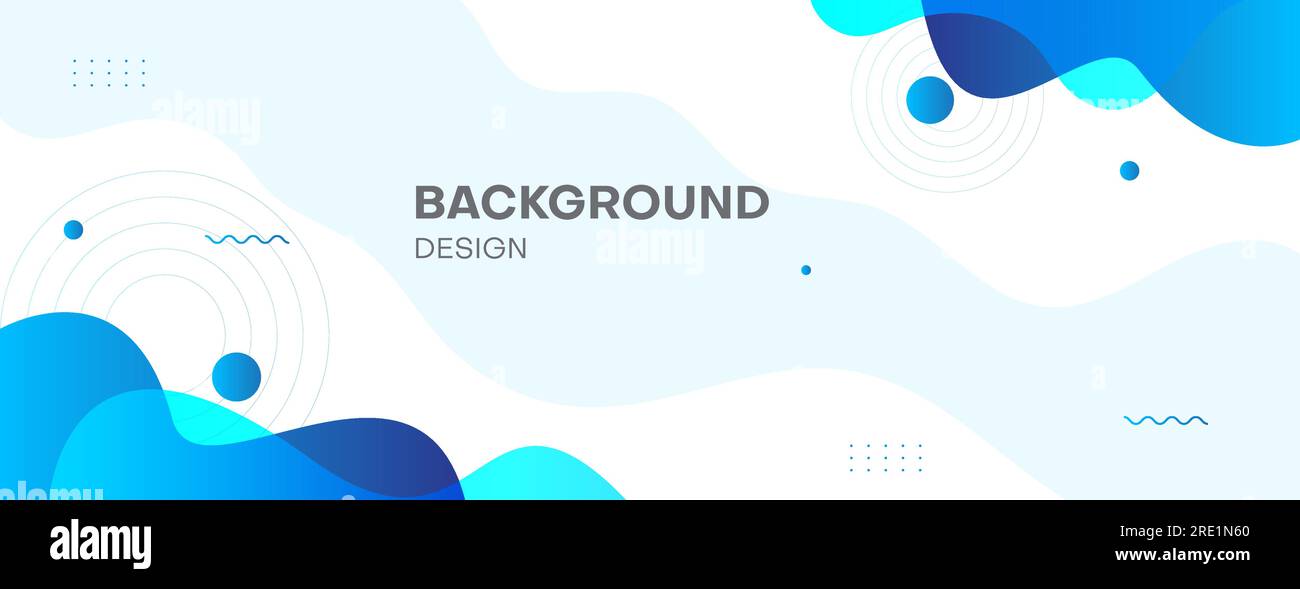 abstract fluid banner background with blue color. vector illustration ...