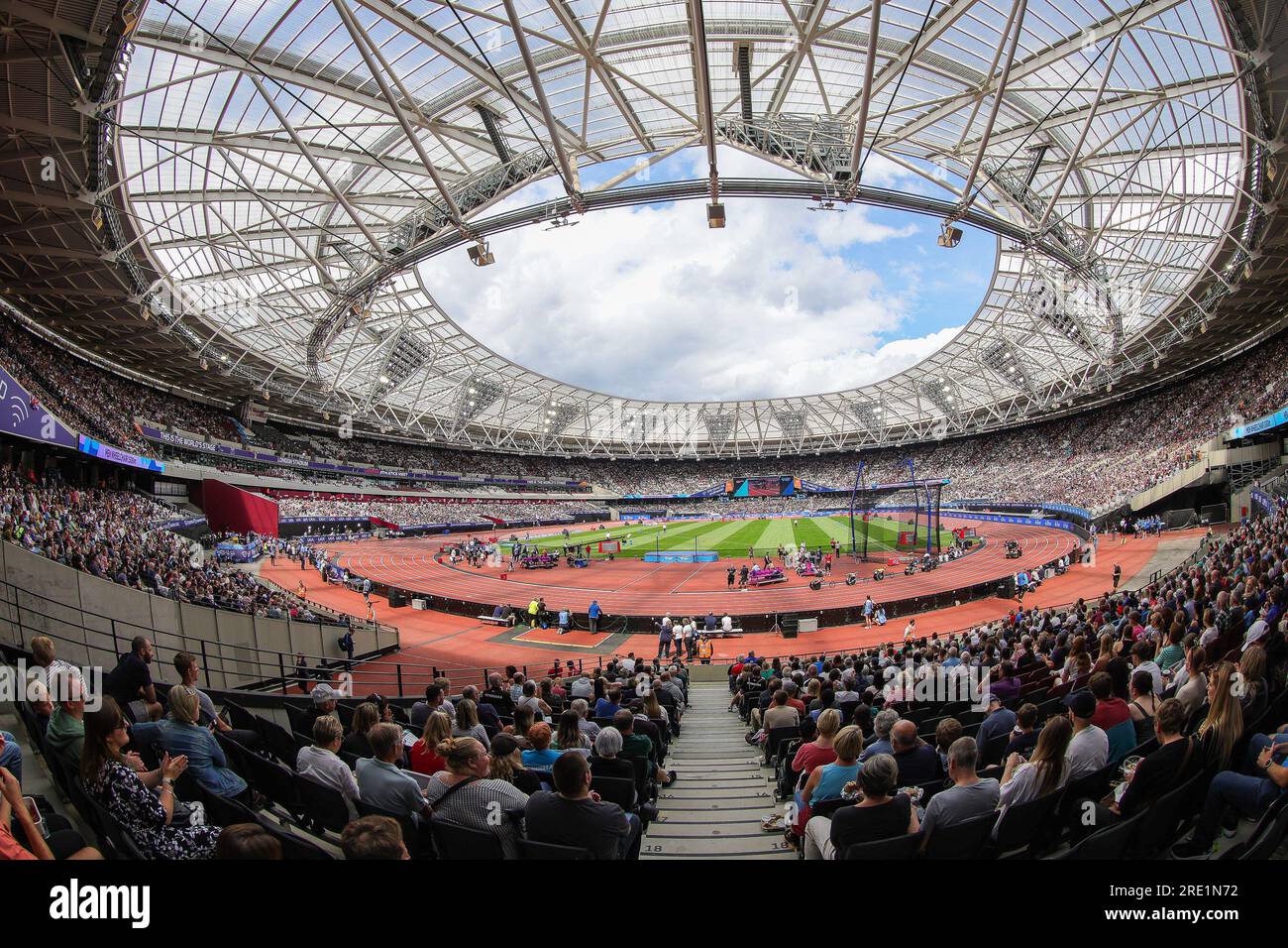 A general view inside the London Stadium during the London Athletics ...