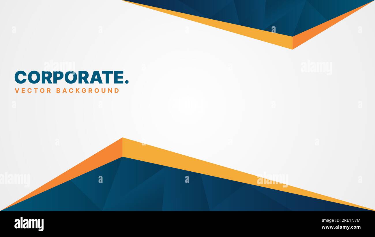 corporate abstract background with blue and orange element. suitable ...