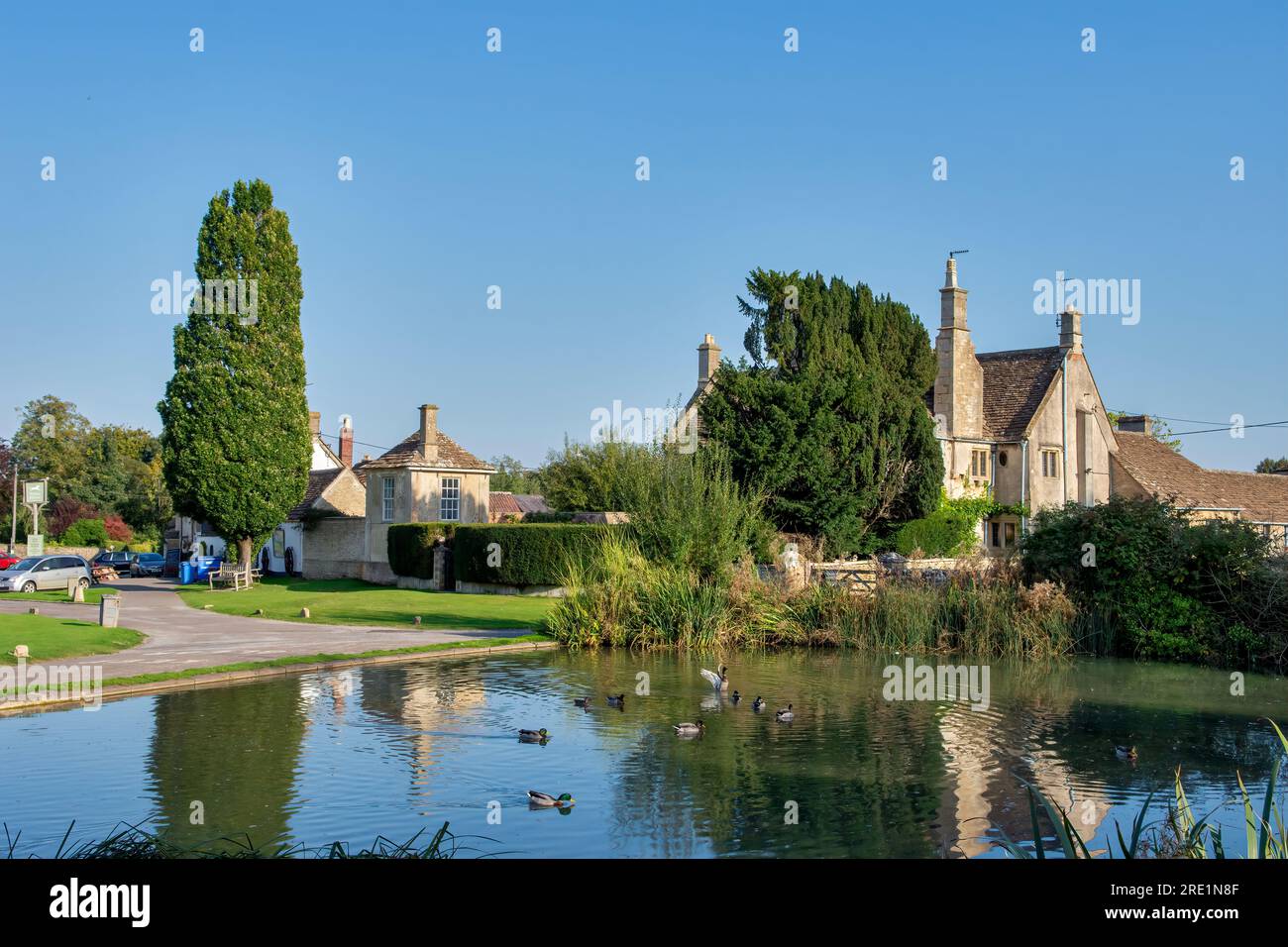 The picturesque village of Biddestone in the Cotswolds, England in ...