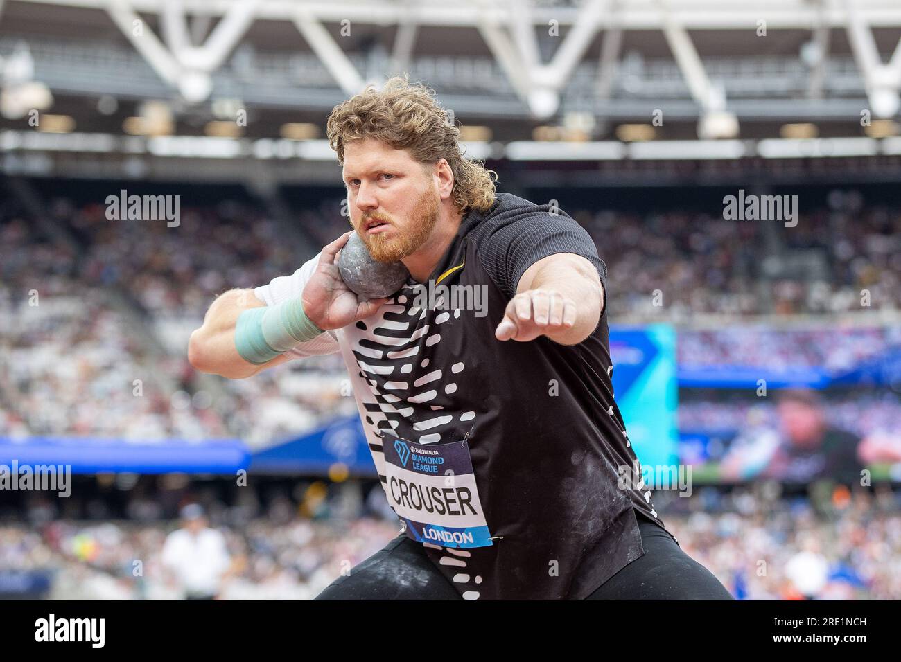 Ryan Crouser (USA) 1st place, Shot Put Menâ€™s during the London ...