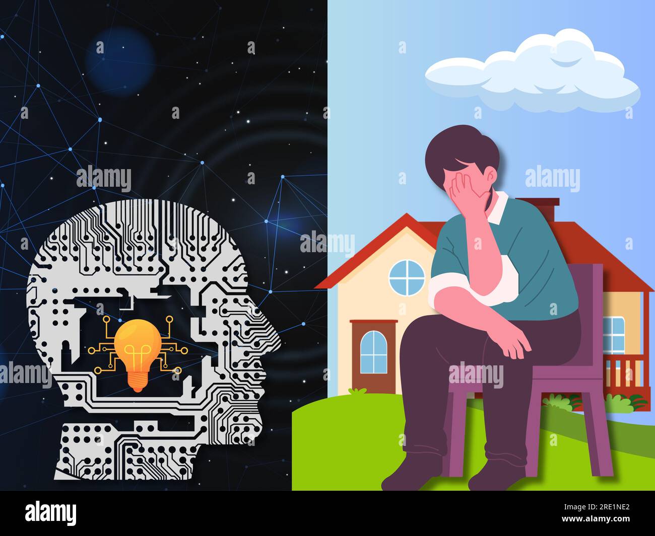 Man vs technology hi-res stock photography and images - Alamy