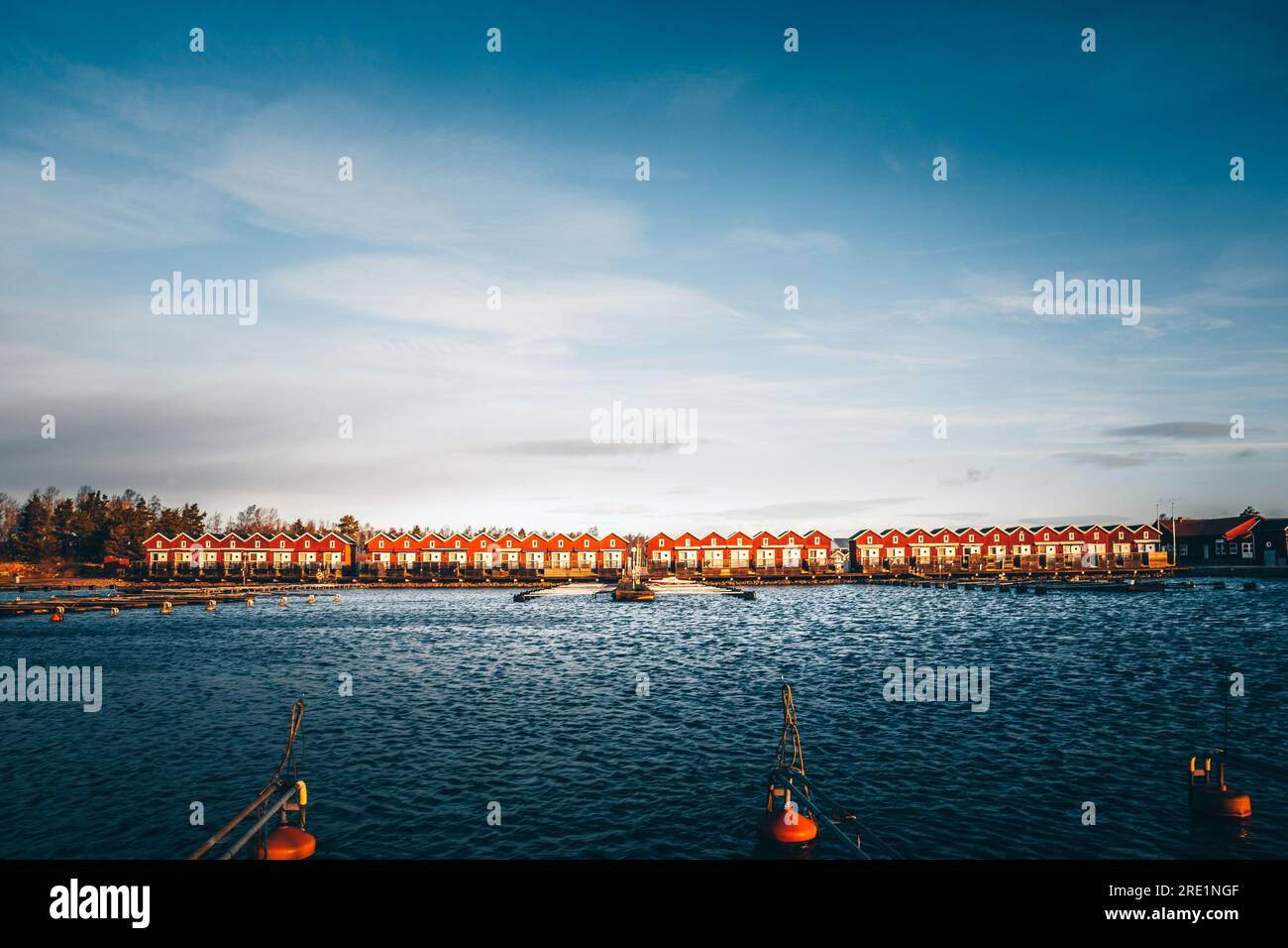 Lake in Sweden, great scenery in the morning at sunrise, Swedish ...