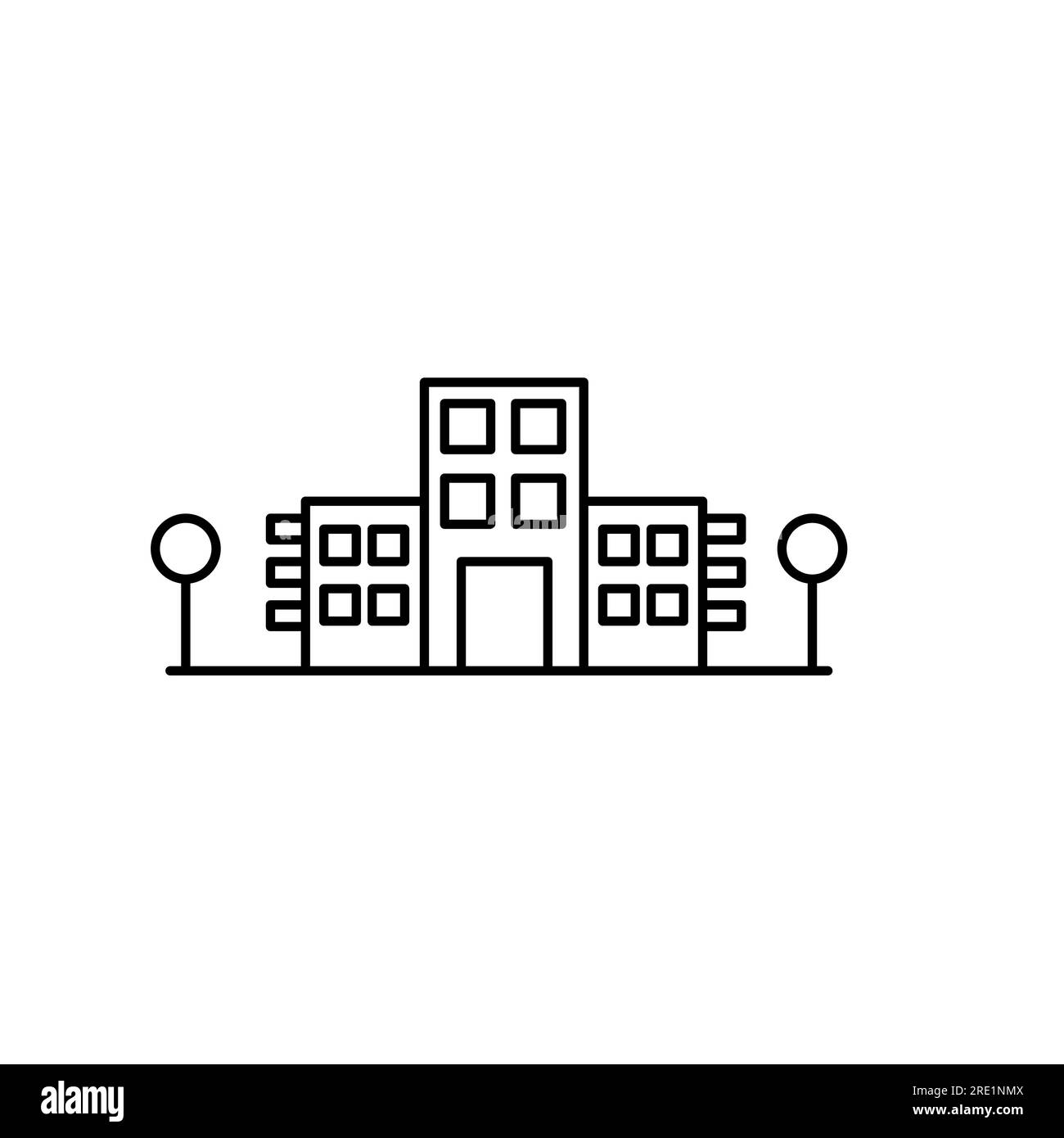 Government icon linear vector Cut Out Stock Images & Pictures - Alamy