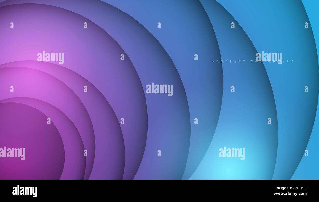 Abstract Gradient Background With Circular Papercut Composition Stock Vector Image And Art Alamy