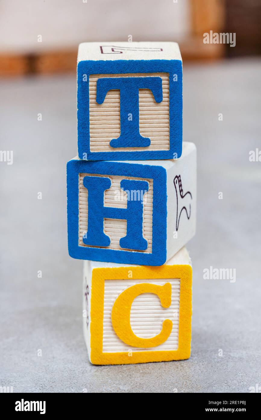 Kids letter blocks hi-res stock photography and images - Alamy