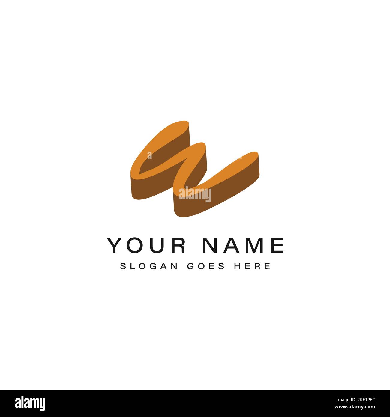 Letter W logo in 3d design. Creative vector illustration with ...