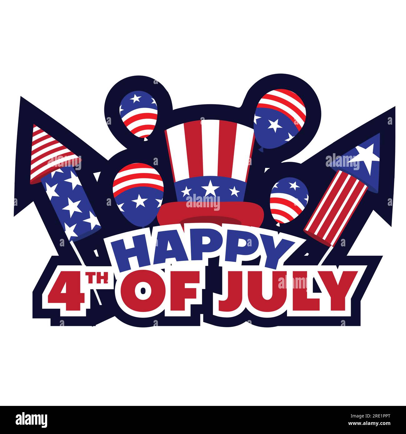 Happy 4th Stock Vector Images - Alamy