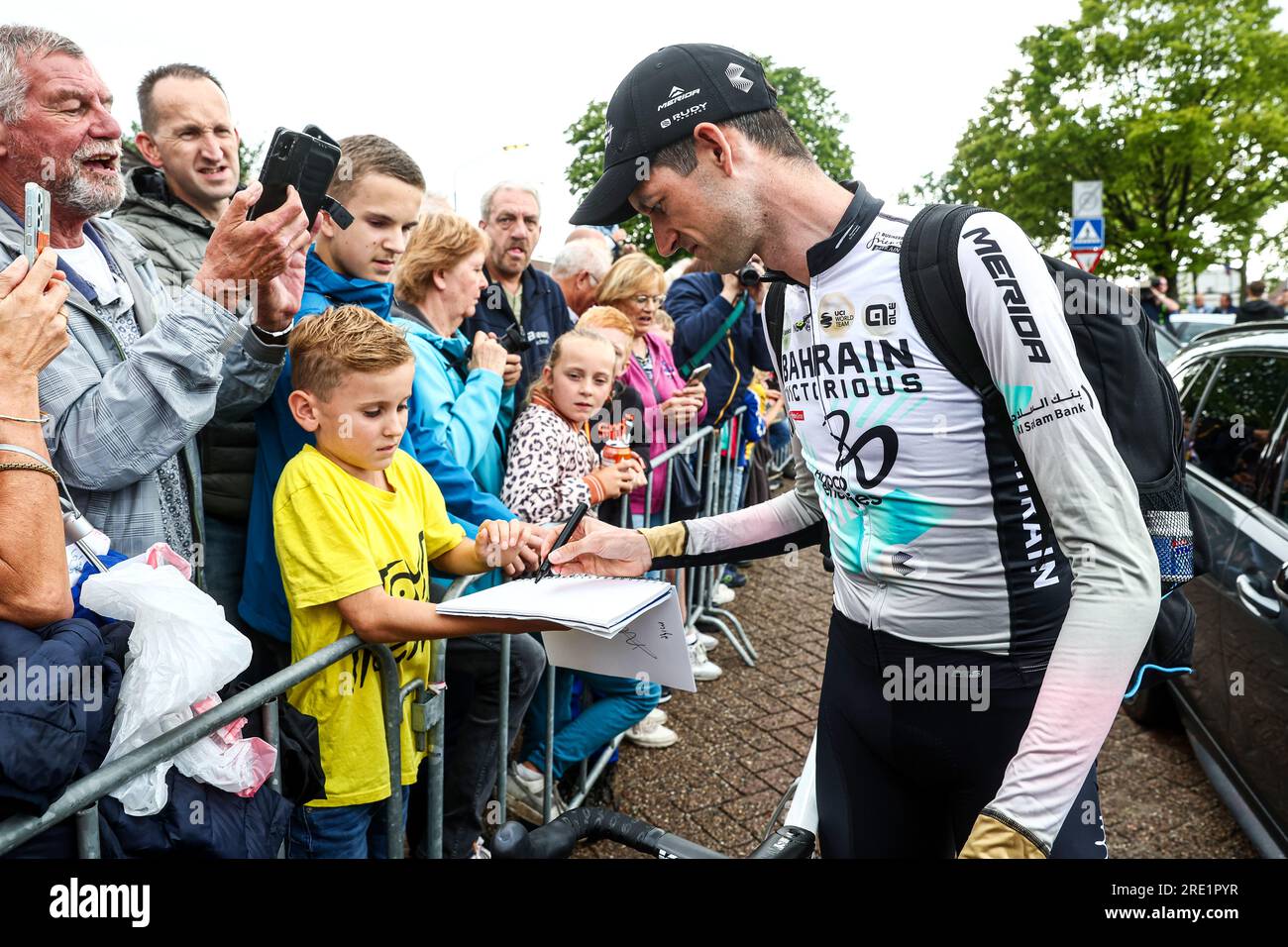 BOXMEER - Wout Poels before the criterium Days after the Tour, the ...