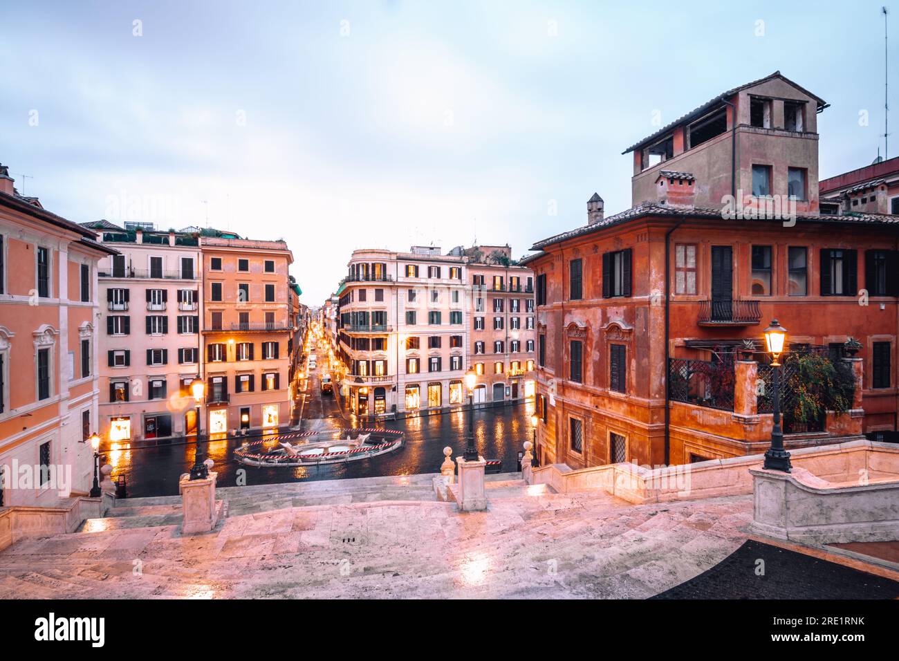 Roma roman scene sightseeing spagna square staircase steps hi-res stock ...