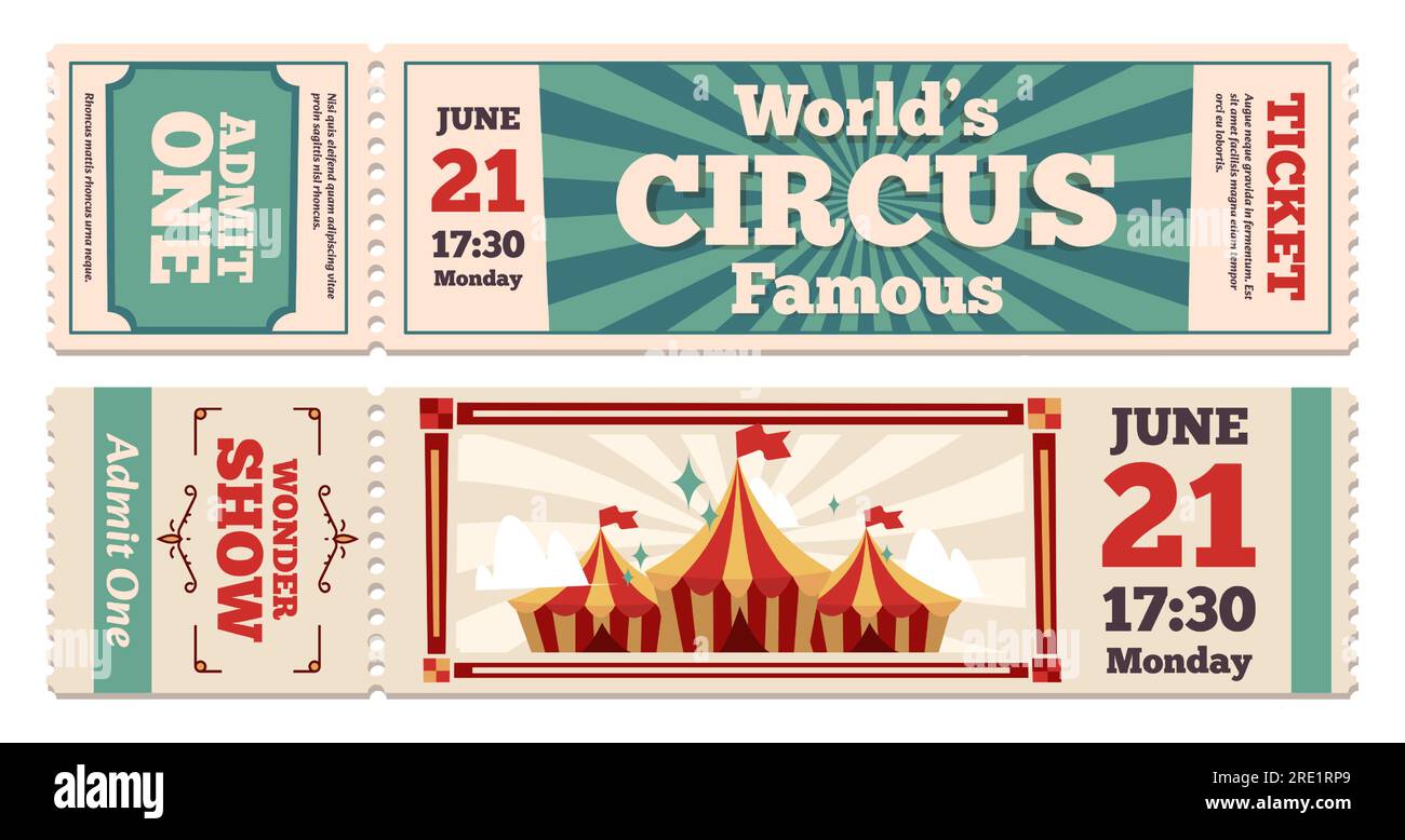 Invitation vector tickets set retro party hi-res stock photography and ...