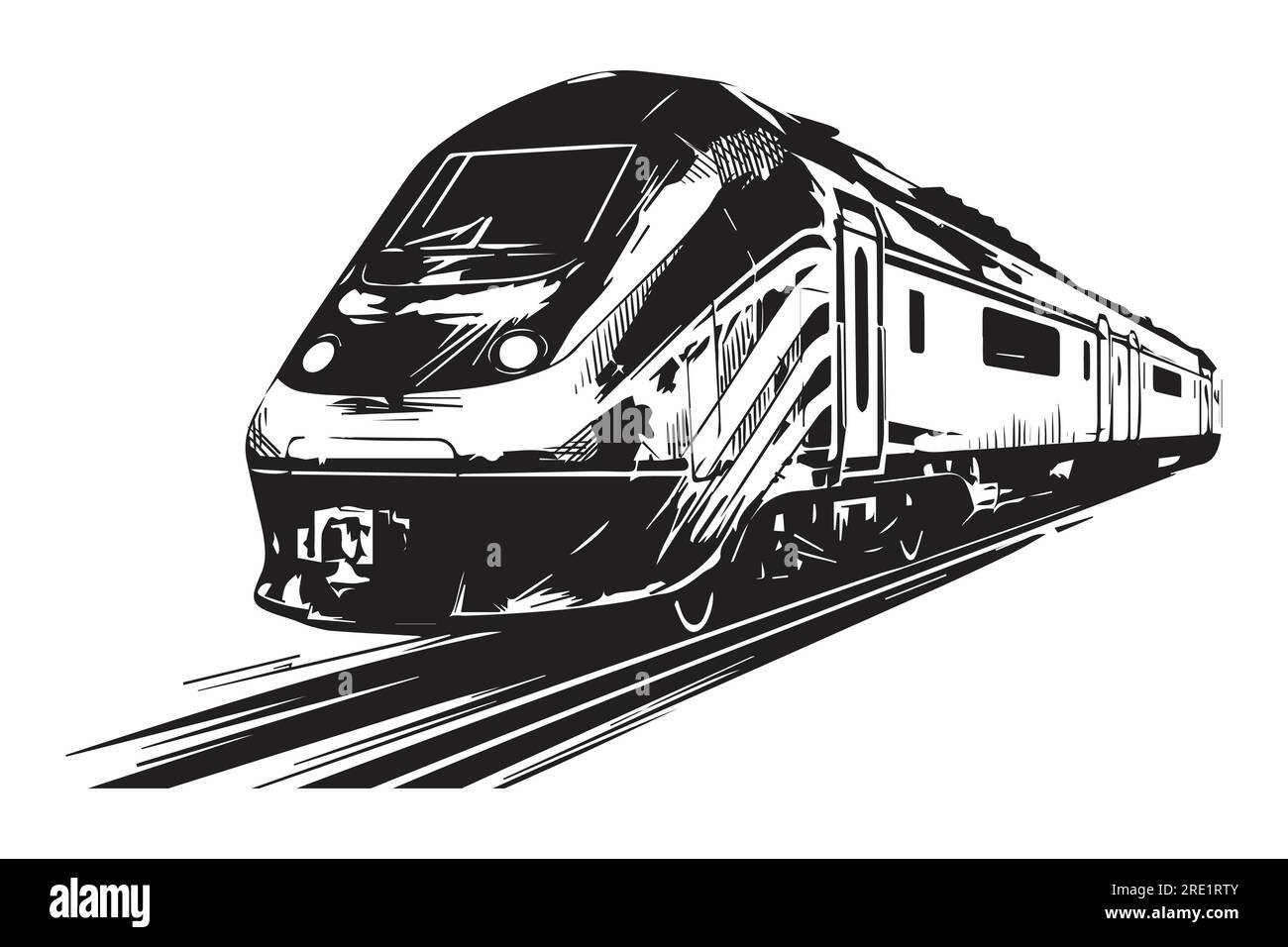 High speed electric train Stock Vector Image & Art - Alamy