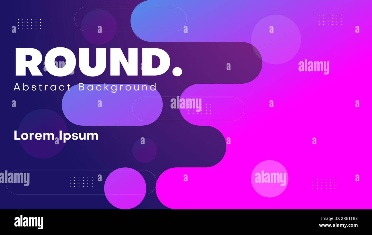 abstract gradient rounded shapes background. vector illustration Stock ...