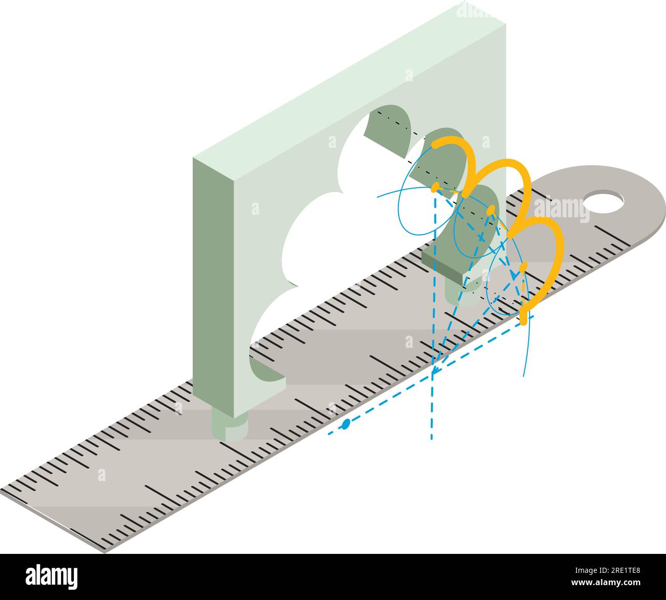 Engineering icon isometric vector. Volumetric arch project and large ...