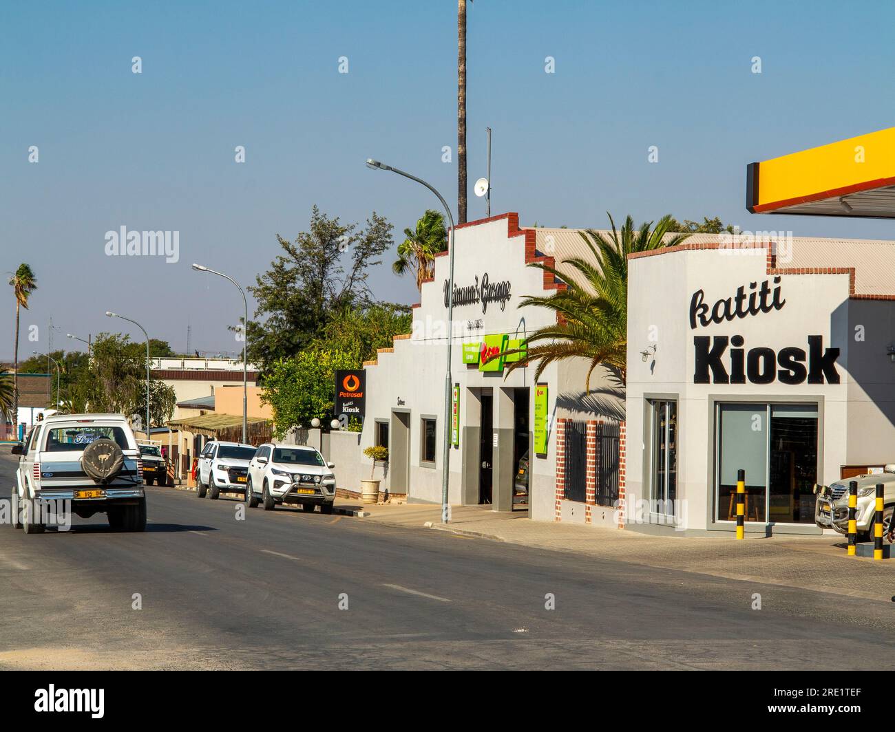 Street scene at Outjo town, Namibia Stock Photo - Alamy