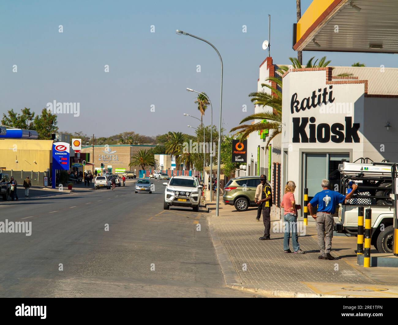 Street scene at Outjo town, Namibia Stock Photo - Alamy
