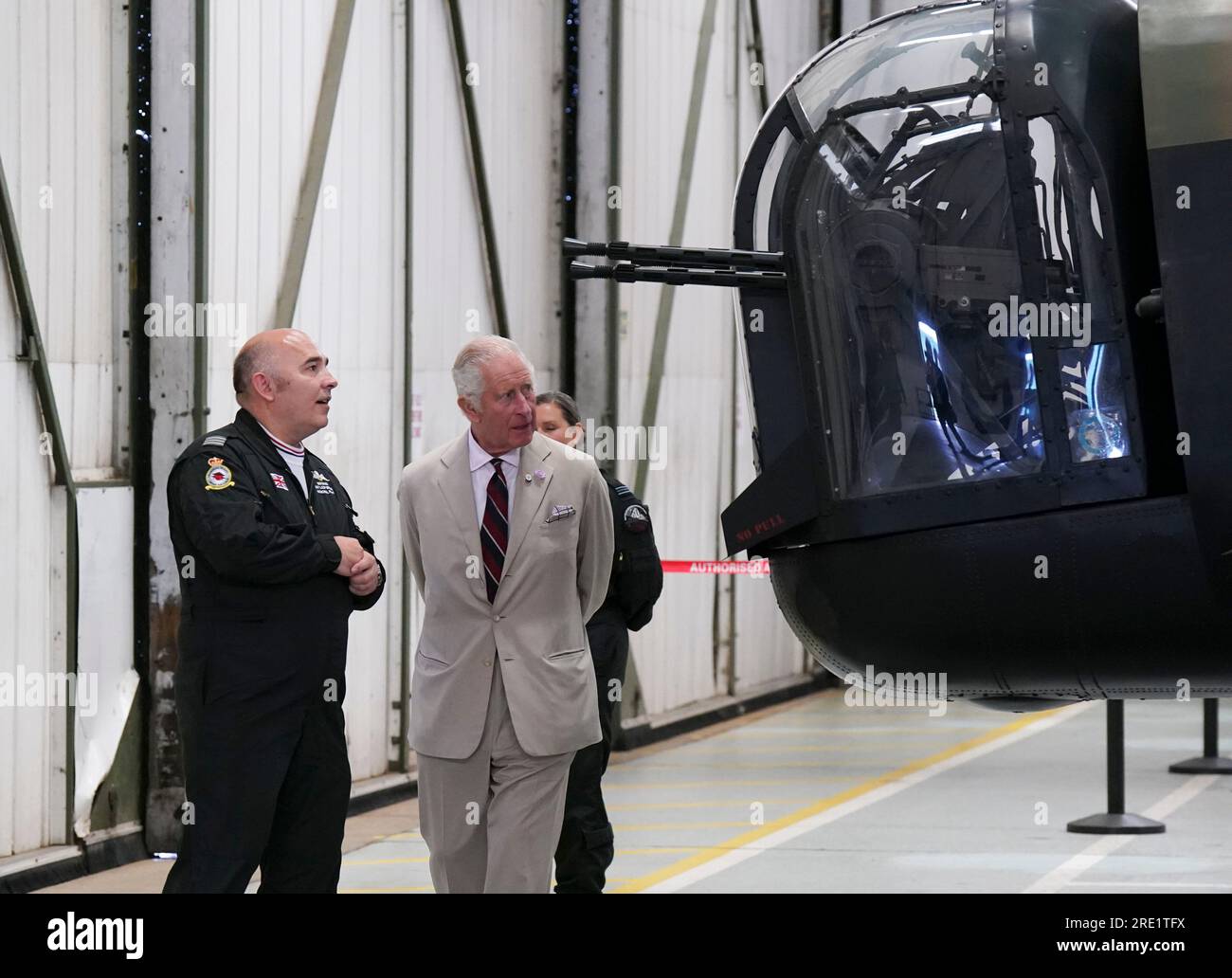 King Charles III speaks with Seb Davey from the Battle of Britain ...