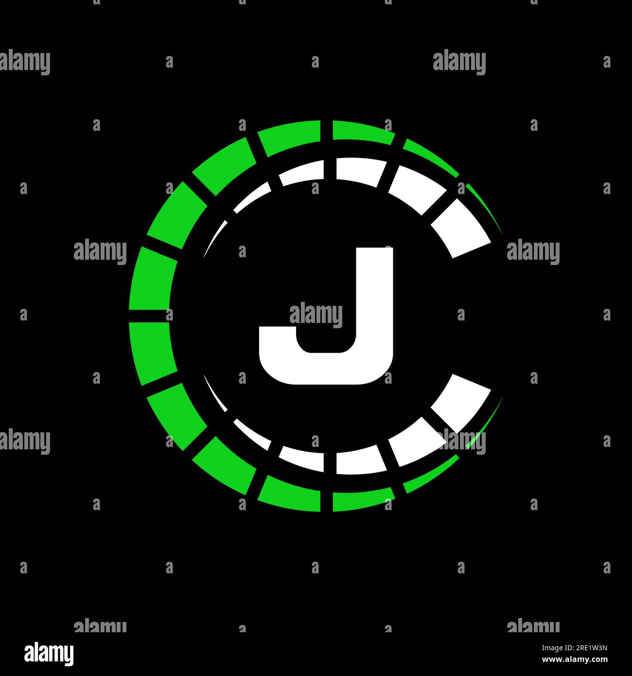 Car Automotive Logo On Letter J Speed Concept. Sport Car Symbol For ...