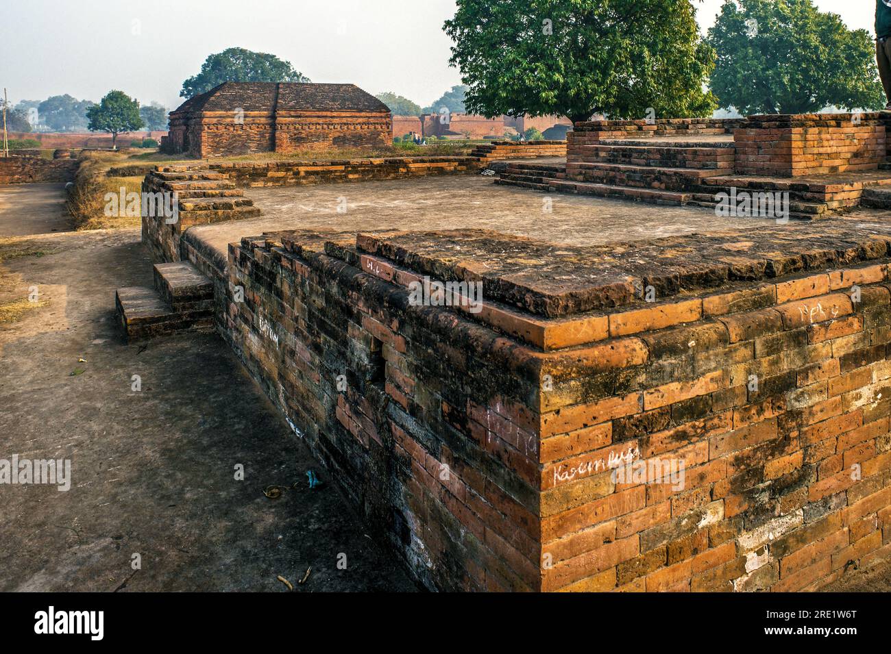 12 23 2014 Vintage ruins of Nalanda Mahavihara Mahavihara, 5th-century ...