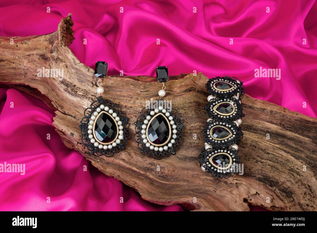 modern jewellery on background Stock Photo - Alamy