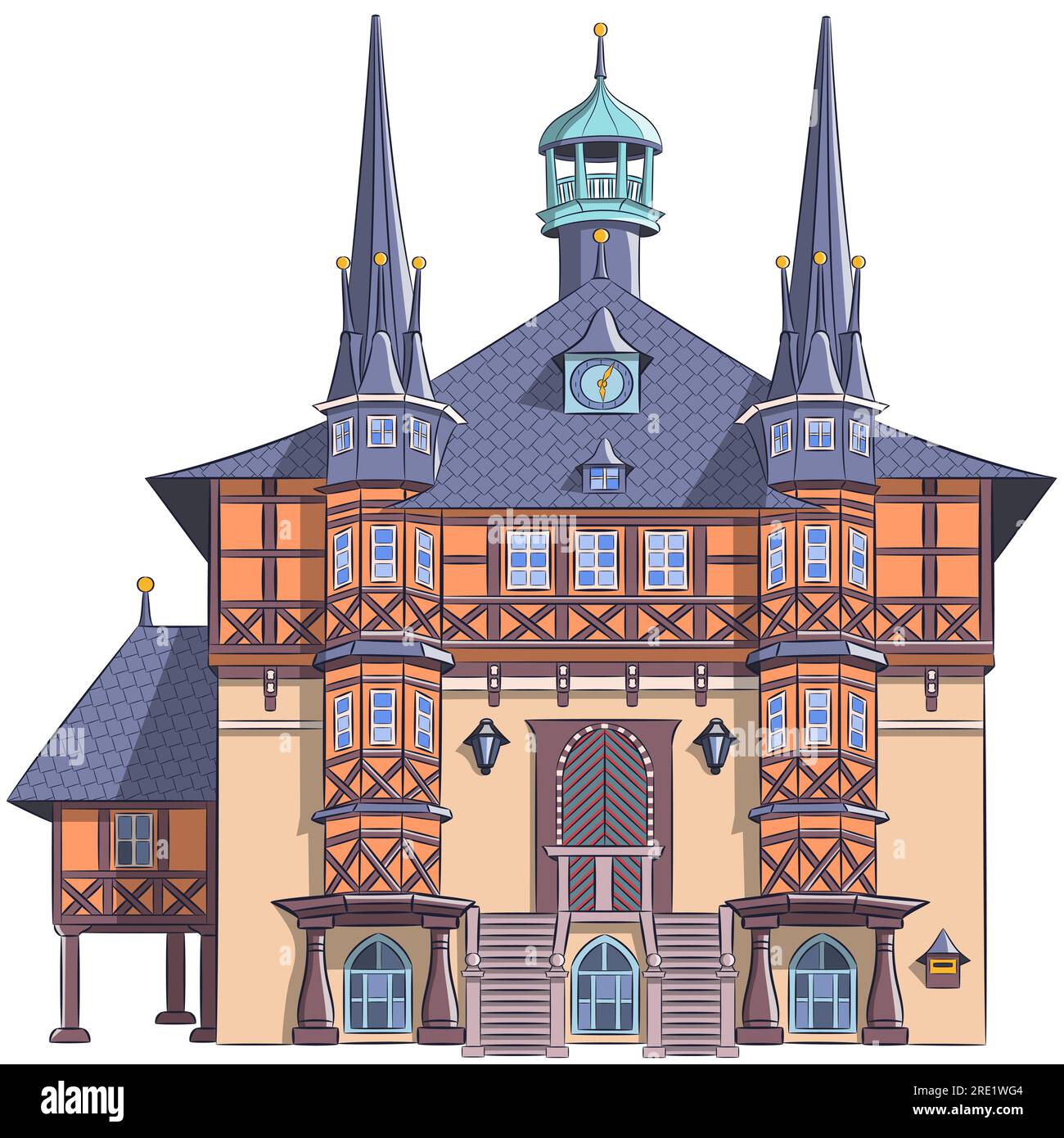 Towers clock Cut Out Stock Images & Pictures - Alamy