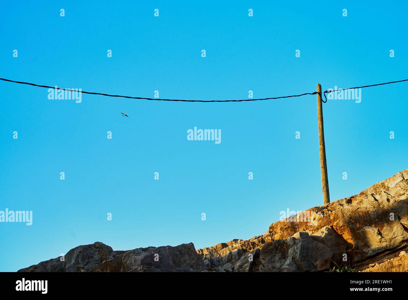Wooden electrical tower in hi-res stock photography and images - Alamy