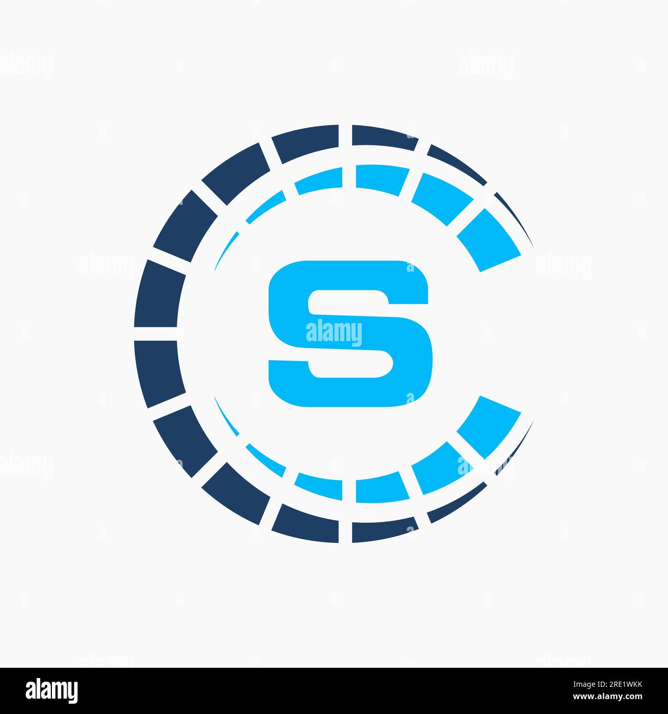 Car Automotive Logo On Letter S Speed Concept. Sport Car Symbol For ...