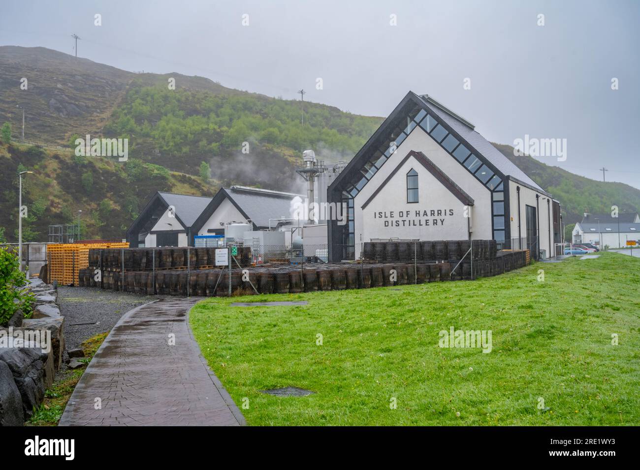 The Isle of Harris distillery at Tarbert Isle of Harris Stock Photo - Alamy