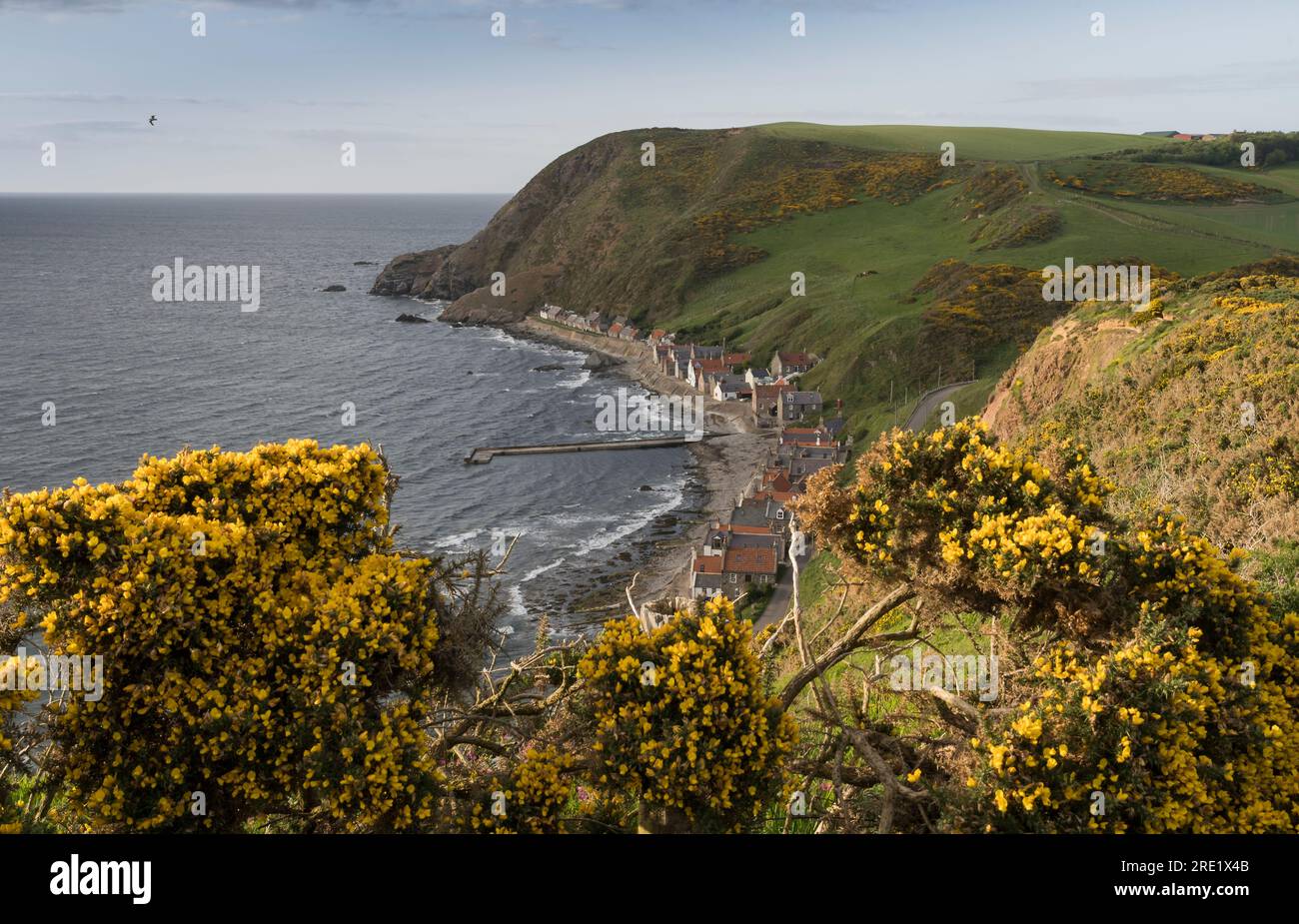 little fishing village on the nordern coast of scotland Stock Photo - Alamy