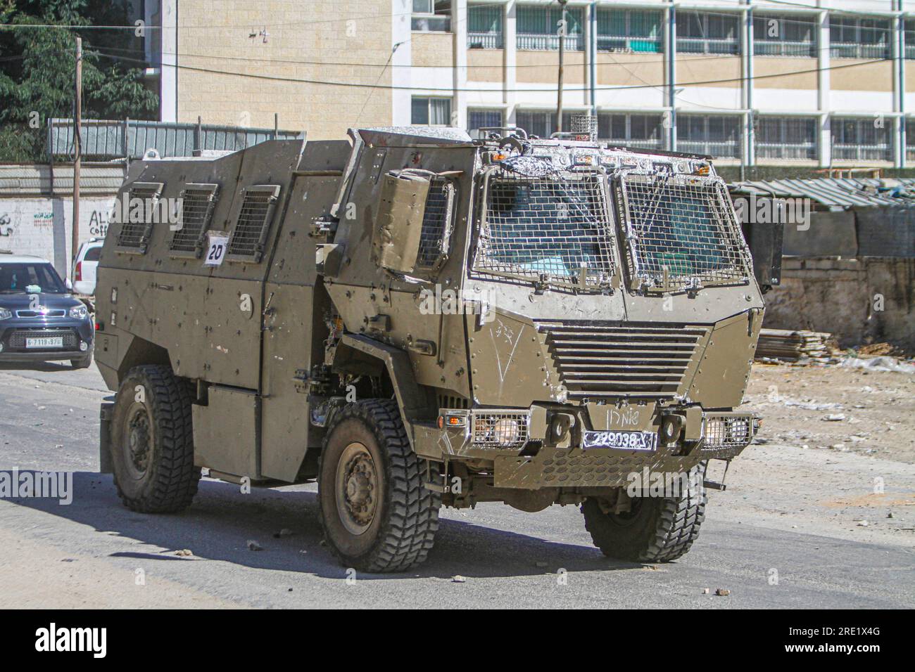 Nalus, Palestine. 24th July, 2023. Israeli military reinforcements ...
