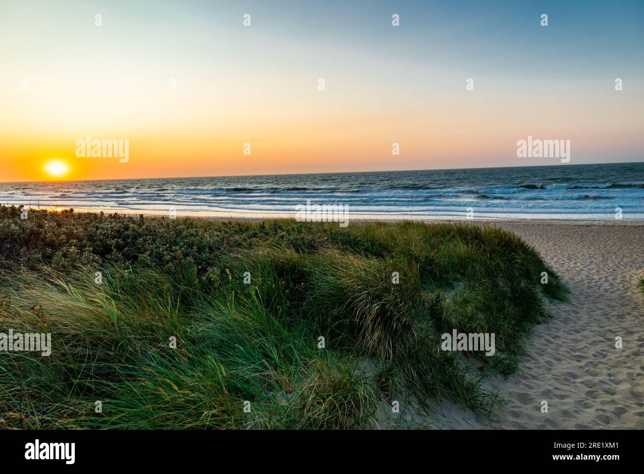 Evening beach walk in beautiful Normandy incl. sunset near Cabourg ...