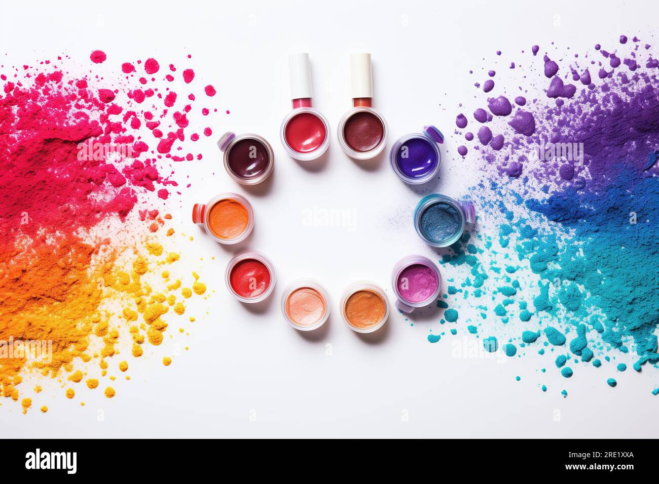 Assorted make up in studio Stock Photo - Alamy