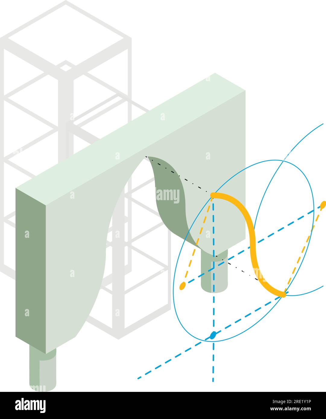 Construction project icon isometric vector. Arch project and building ...