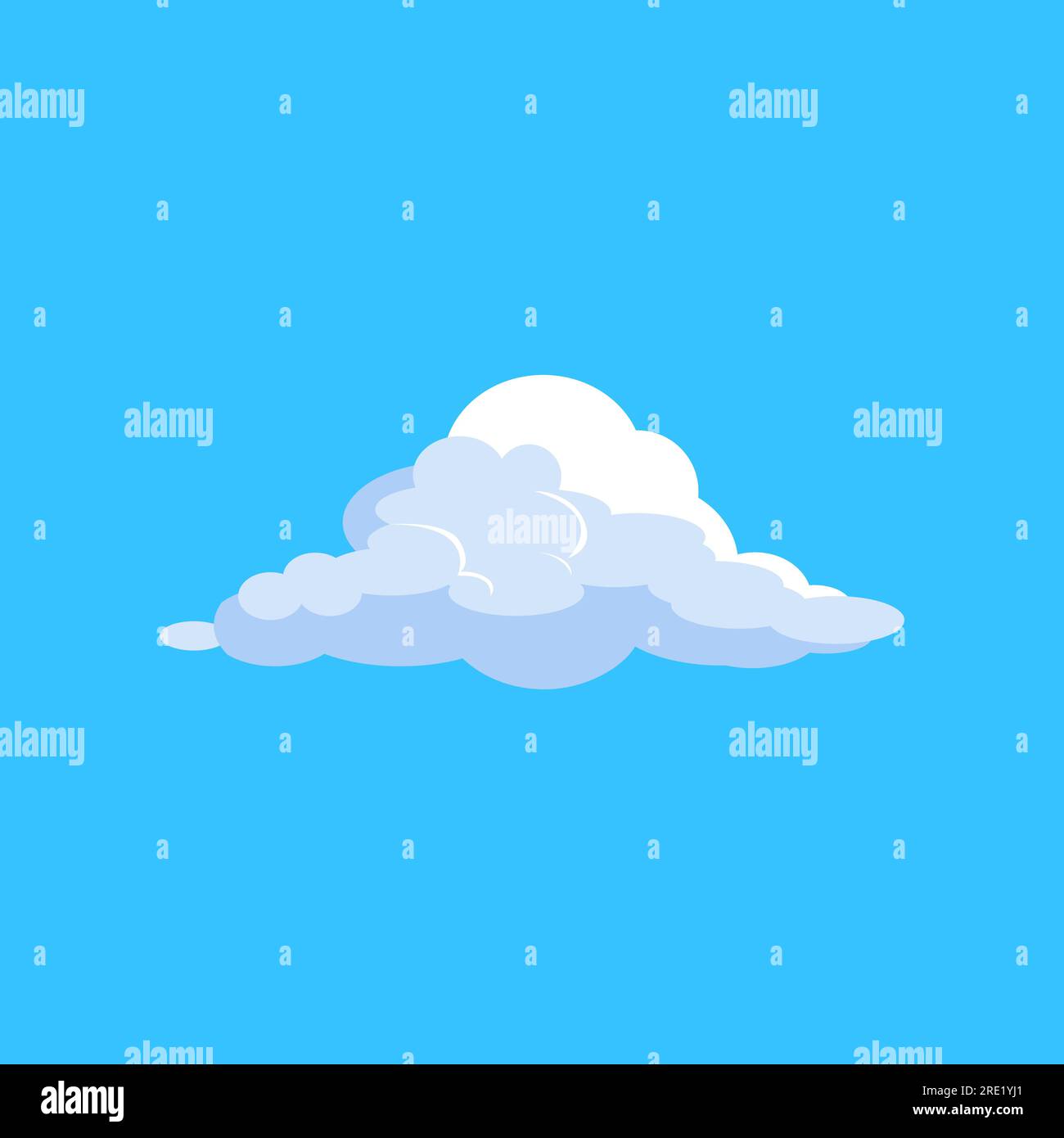 Blue sky with huge cloud Stock Vector Images - Alamy