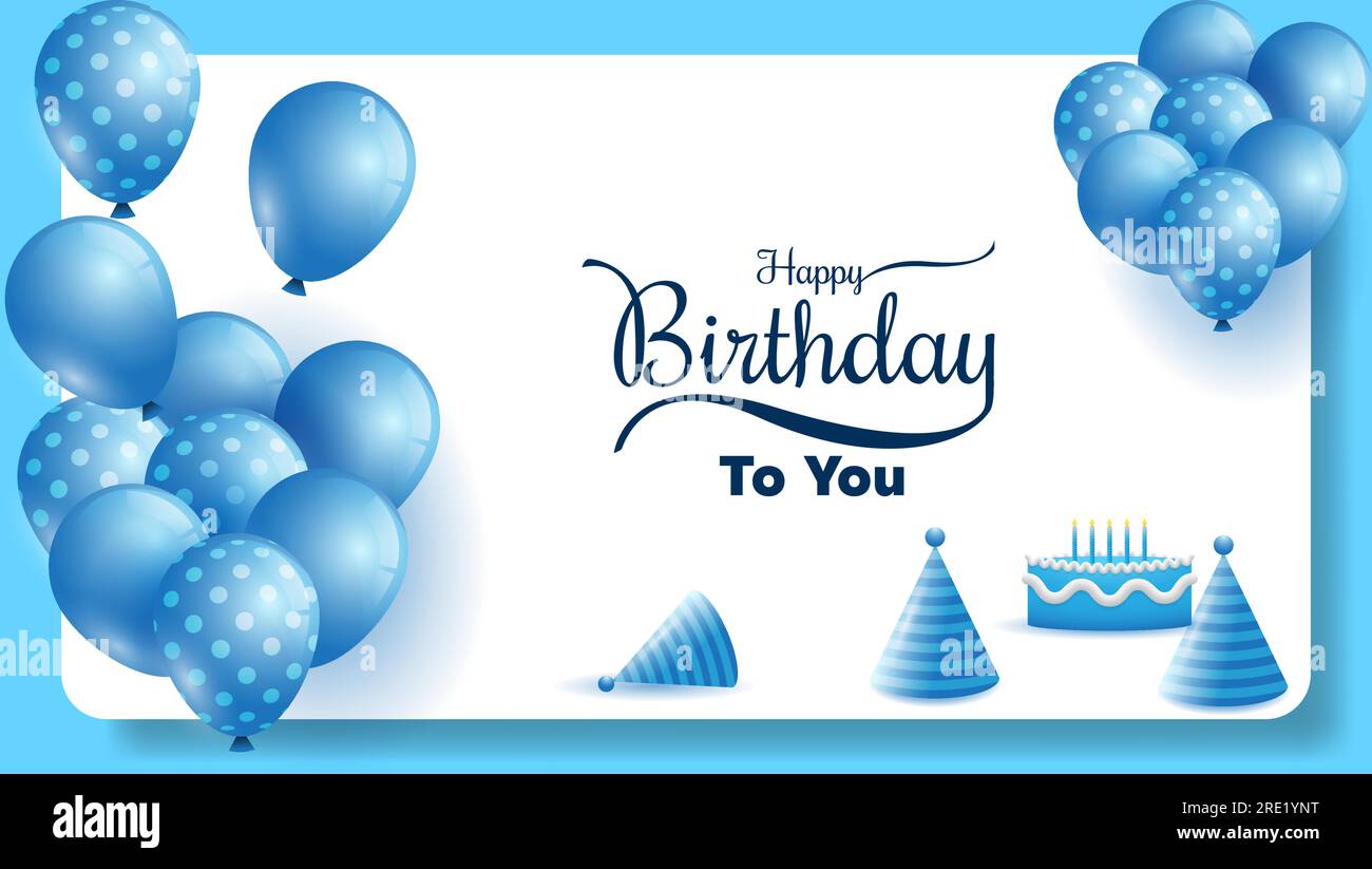 Happy birthday greeting card balloons hi-res stock photography and ...