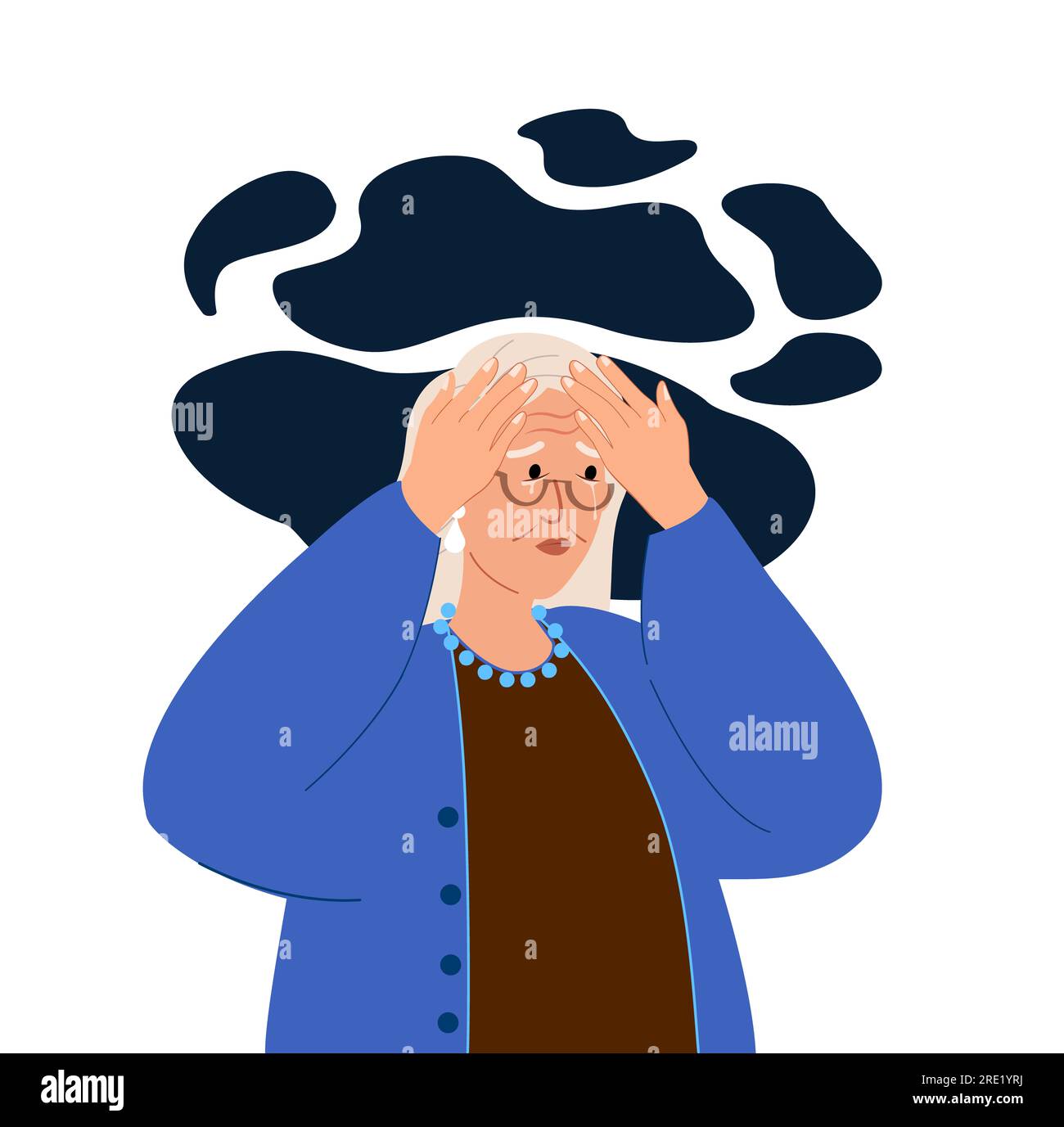 Woman memory illustration hi-res stock photography and images - Alamy