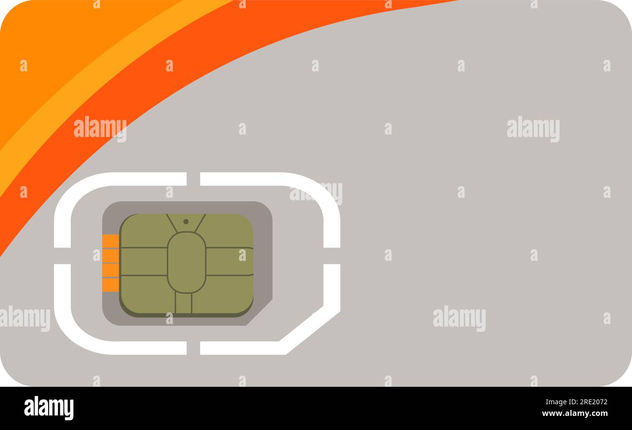 SIM card illustration Stock Vector Image & Art - Alamy
