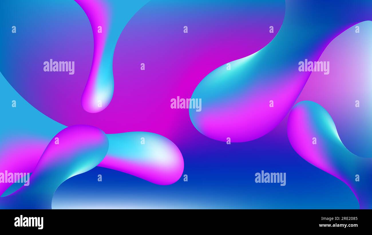 abstract gradient liquid blue and pink background Stock Vector Image ...