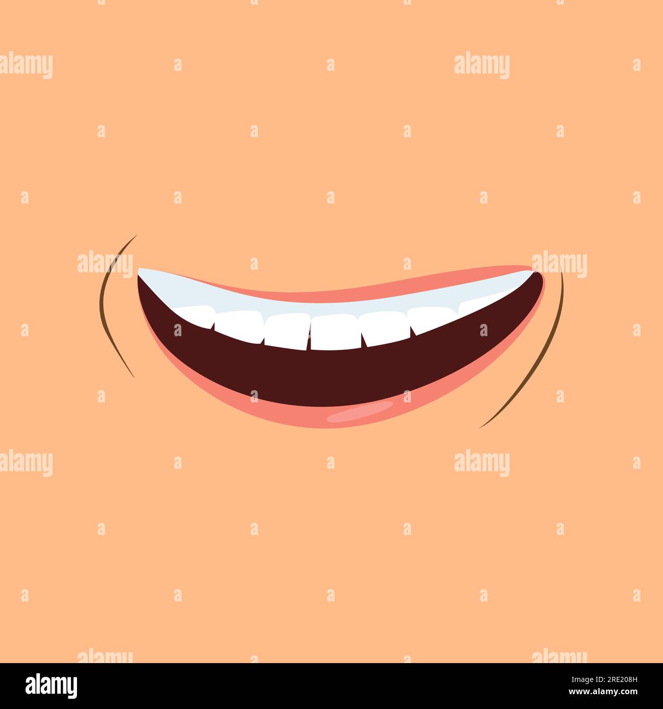 Laughing mouth vector illustration Stock Vector Image & Art - Alamy